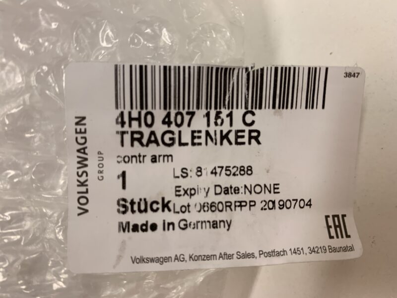 Front Lower Control Arm 4H0407151C - Torque Trading