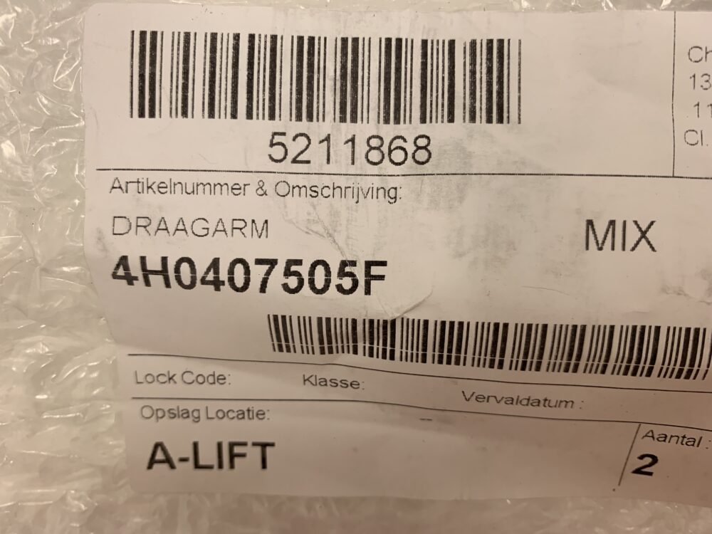 Control Arm 4H0407505F - Torque Trading